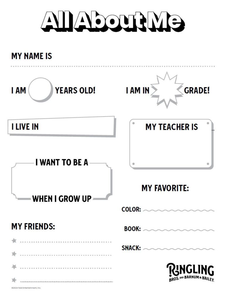 Back-to-School Activity Sheet | Fun | Ringling Bros. and Barnum & Bailey
